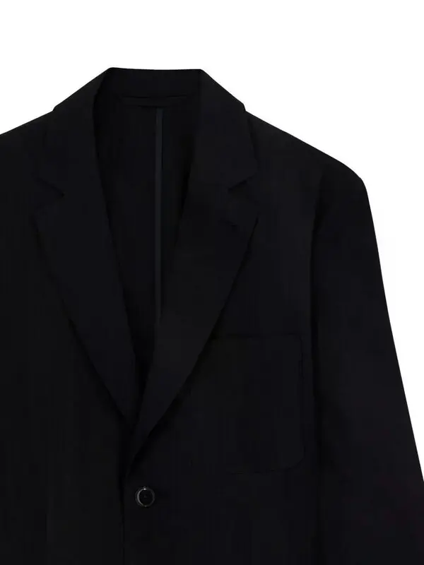Armani Exchange Casual Stretch Lyocell Silk Effect Jacket - Blue
