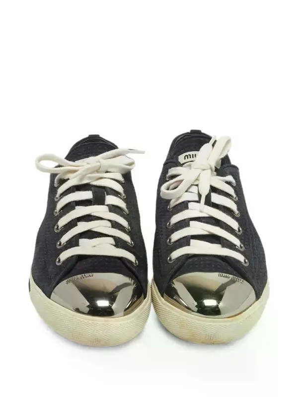Miu Miu Cap Toe Lace-up Sneakers