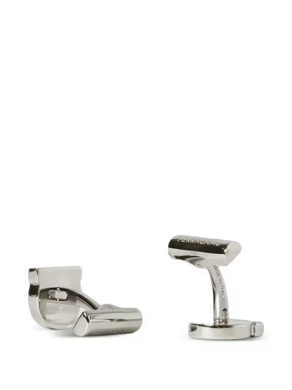 FERRAGAMO Gancini Enamel-detail Cufflinks