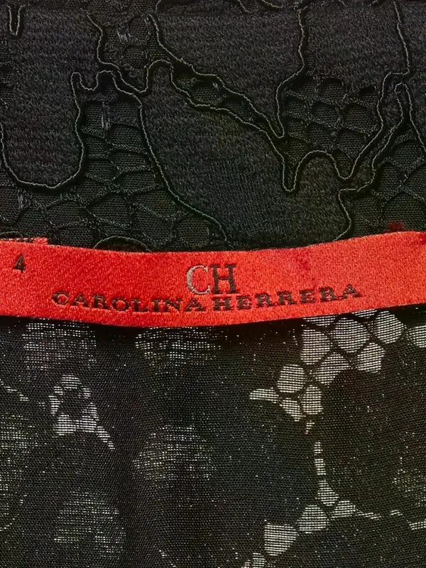 Carolina Herrera Guipure Lace Midi Dress