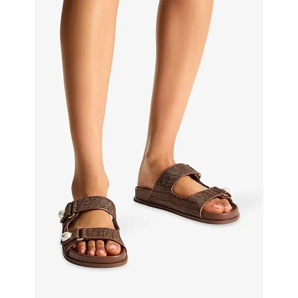 JIMMY CHOO Fayence Raffia Sandals