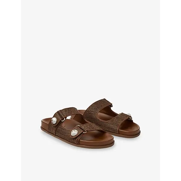 JIMMY CHOO Fayence Raffia Sandals