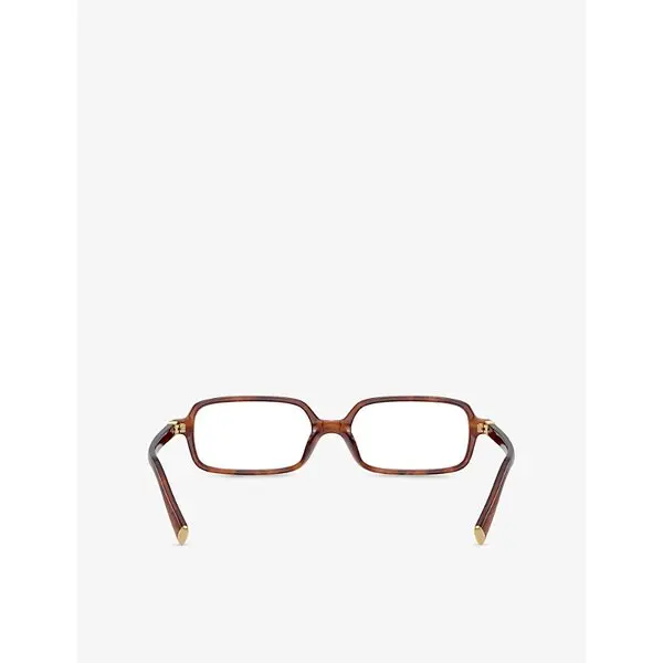 Miu Miu Mu 01yv Rectangular Acetate Eyeglasses