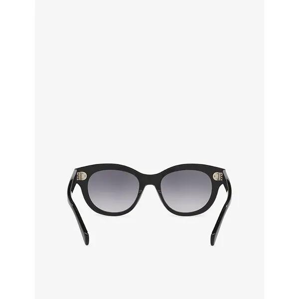 Celine Round-frame Acetate Sunglasses - Black