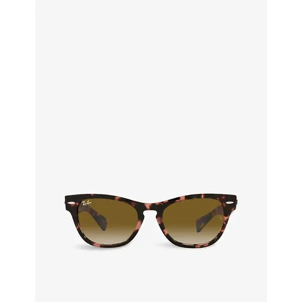 Ray-ban Rb2201 Laramie Irregular Frame Sunglasses - Pink
