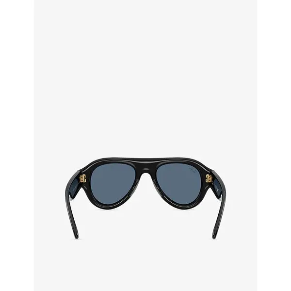 Ray-ban Aviator-frame Acetate Sunglasses - Black