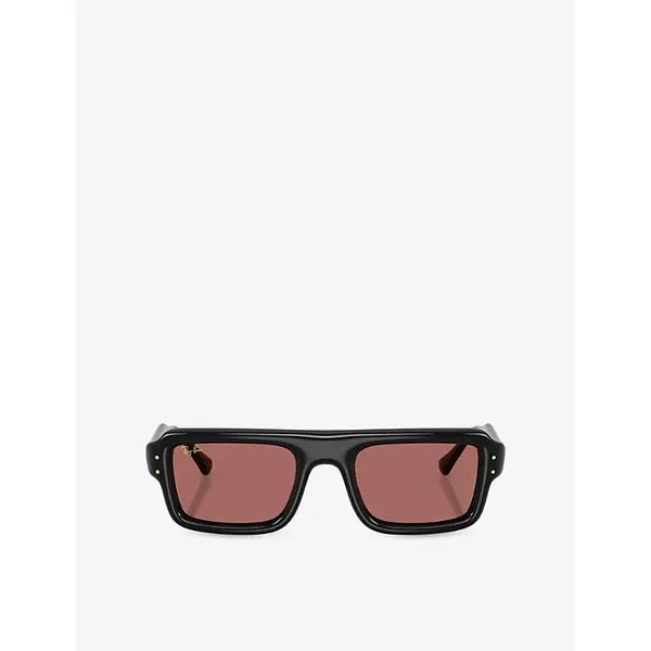 Ray-ban Rb4954 Rectangle Frame Sunglasses - Black