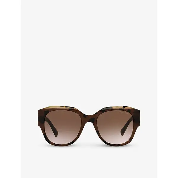 Giorgio Armani Ar8140 Square Frame Tortoiseshell Acetate Sunglasses - Brown