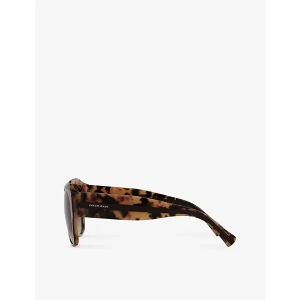 Giorgio Armani Ar8140 Square Frame Tortoiseshell Acetate Sunglasses