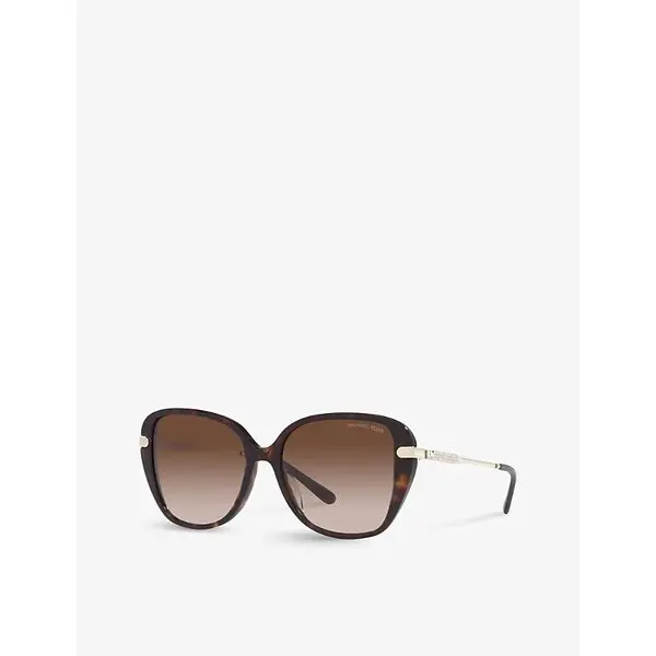 Michael Kors Flatiron Square-frame Tortoiseshell Acetate Sunglasses