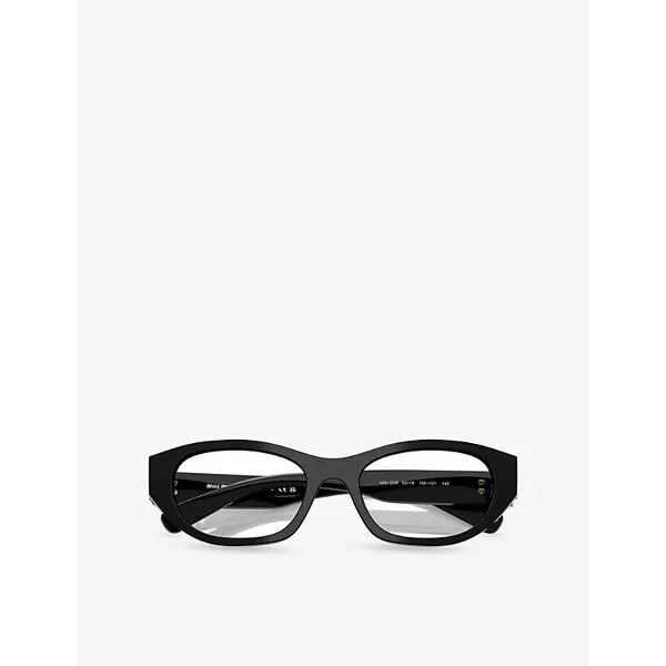 Miu Miu Irregular Frame Acetate Eyeglasses