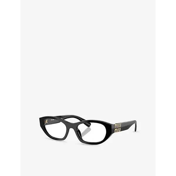 Miu Miu Irregular Frame Acetate Eyeglasses