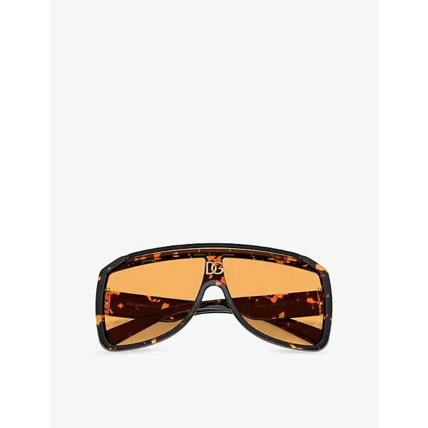Dolce & Gabbana Shield-frame Acetate Sunglasses