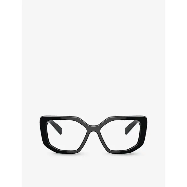 Prada Irregular Acetate Eyeglasses - Black