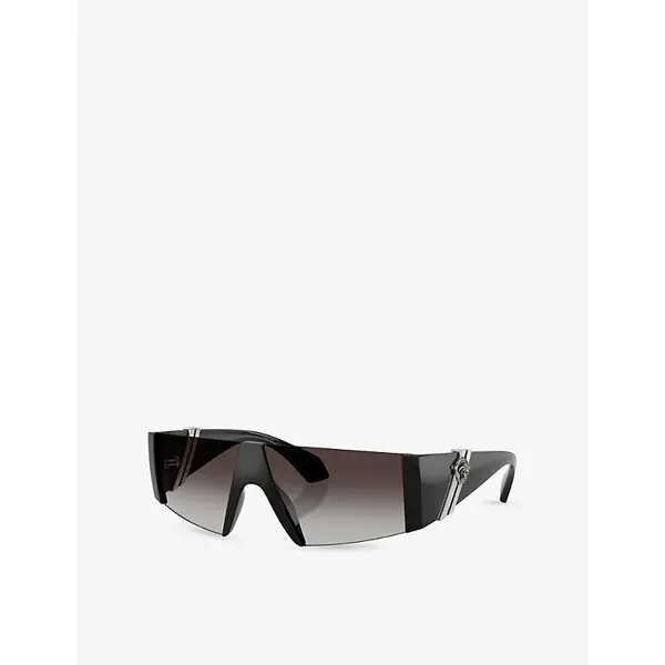 Versace Ve4516 Rectangle Sunglasses - Black