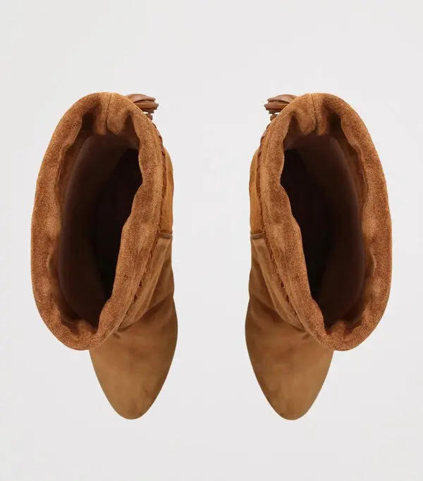Isabel Marant Étoile Suede Heeled Boots - Beige