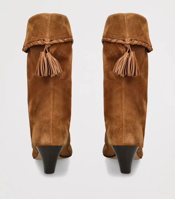 Isabel Marant Étoile Suede Heeled Boots - Beige