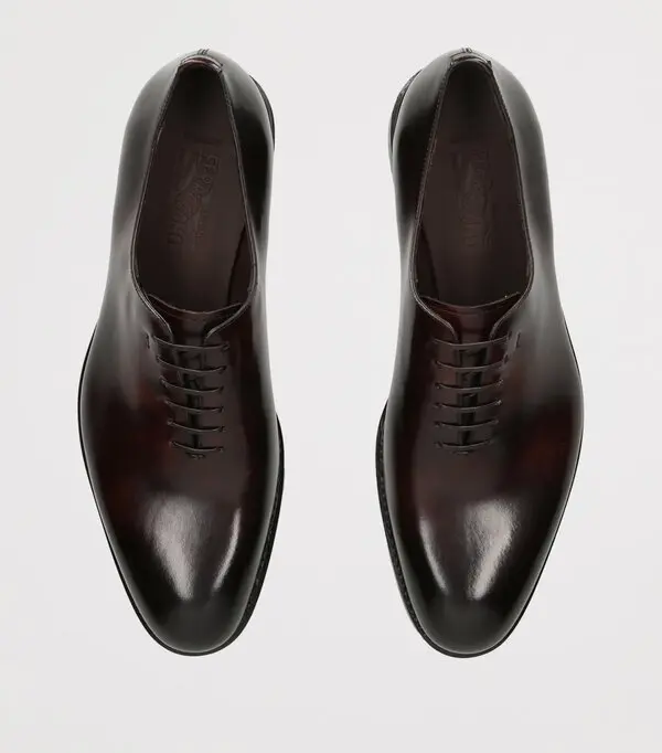 FERRAGAMO Leather Oxford Shoes - Brown