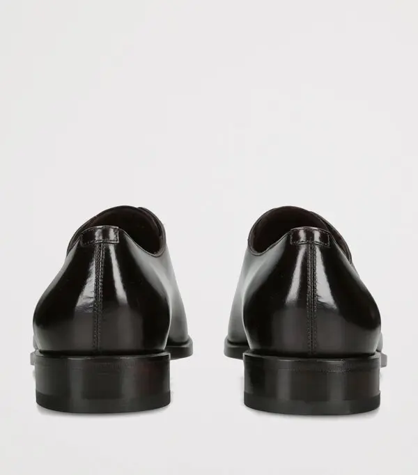 FERRAGAMO Leather Oxford Shoes - Brown