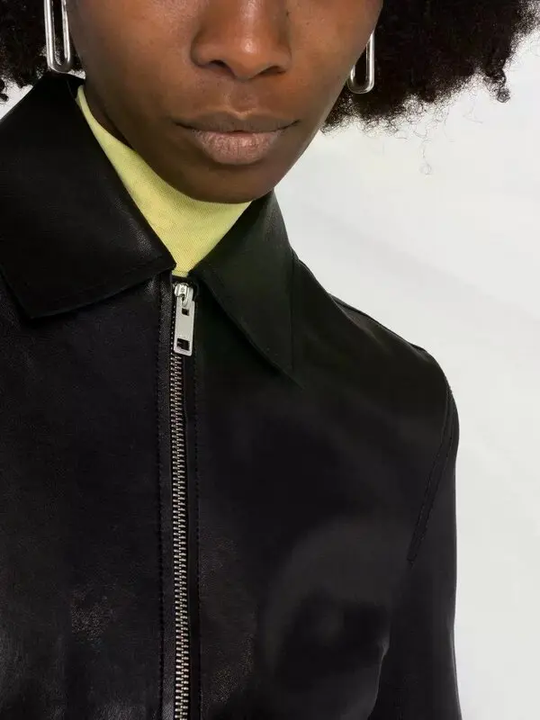 DIESEL® Zip-up Leather Jacket