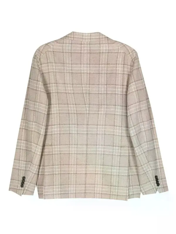 Tagliatore Virgin-wool-blend Checked Blazer