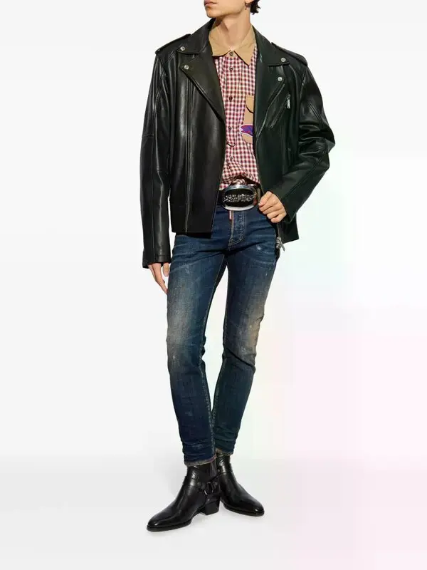 Dsquared2 Plaid-check Pattern Cotton Shirt