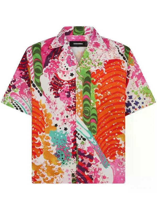 Dsquared2 Graphic-print Short-sleeve Shirt