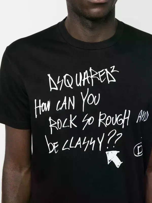 Dsquared2 Slogan-print Cotton T-shirt