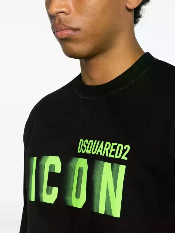 Dsquared2 Icon Print Cotton Sweatshirt