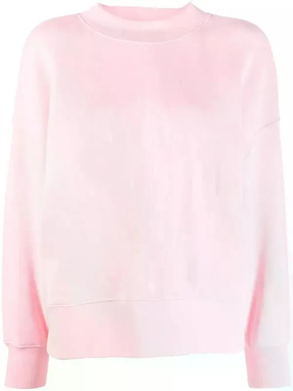 Palm Angels Logo Print Cotton Sweatshirt - Pink