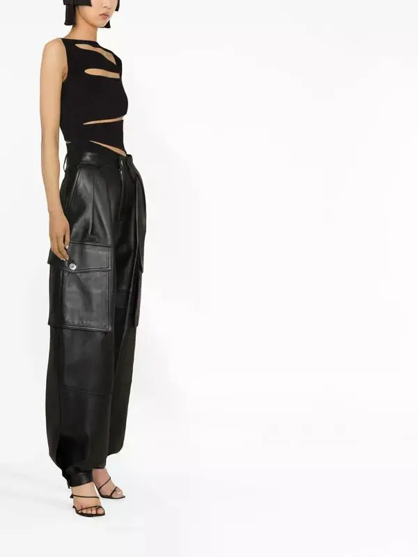 Dsquared2 Sheepskin Leather Cargo Trousers