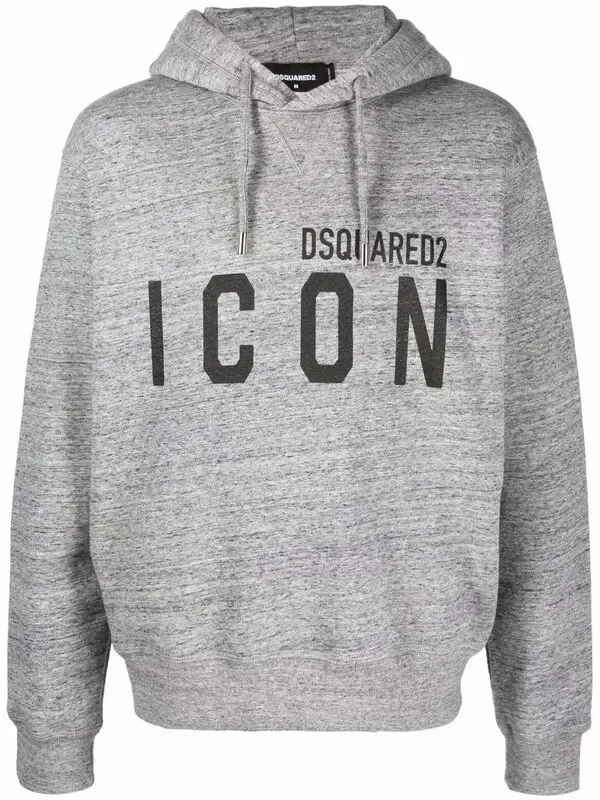 Dsquared2 Cotton Logo Hoodie - Grey