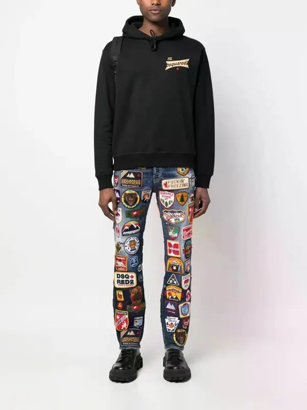 Dsquared2 Badge-appliqué Denim Jeans