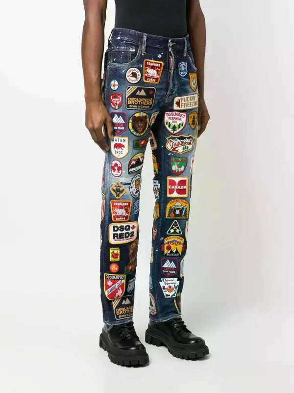 Dsquared2 Badge-appliqué Denim Jeans