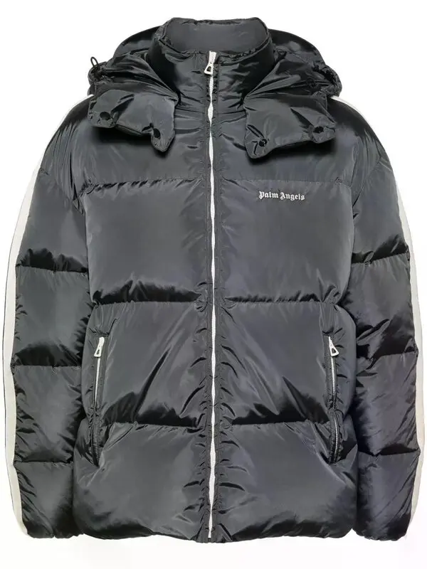 Palm Angels Logo-embroidered Puffer Jacket