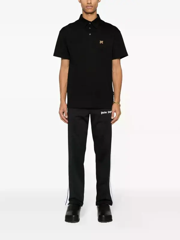 Palm Angels Monogram-appliqu� Polo Shirt