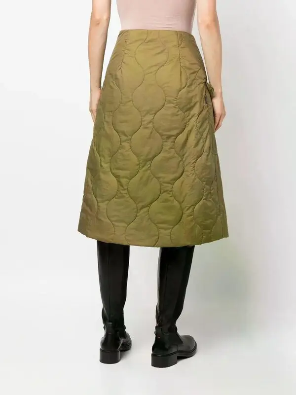 Woolrich Quilted Wrap Skirt