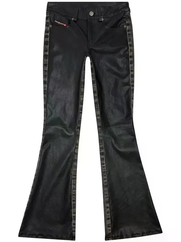 DIESEL® Contrast Panel Flared Trousers