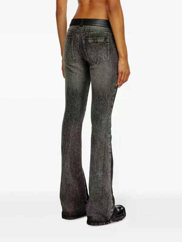 DIESEL® Contrast Panel Flared Trousers