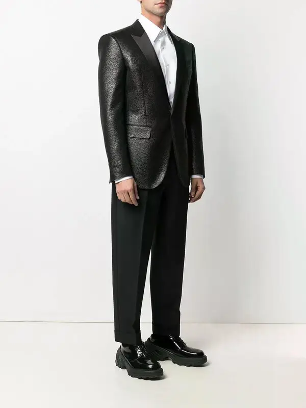 Dsquared2 High-shine Brocade Pattern Blazer