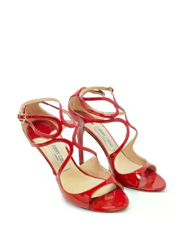 JIMMY CHOO Lance Leather Heeled Sandals