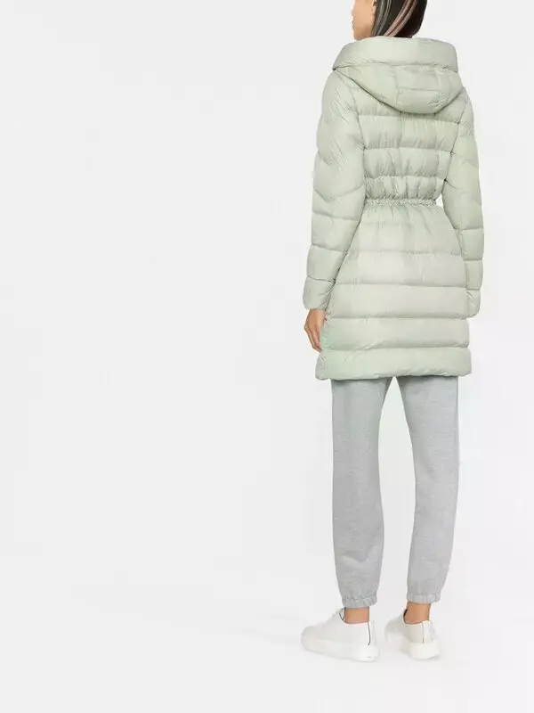 Woolrich Ellis Long Feather-down Jacket - Green