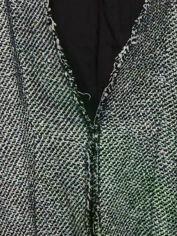 Dolce & Gabbana White/ Tweed V-neck Jacket