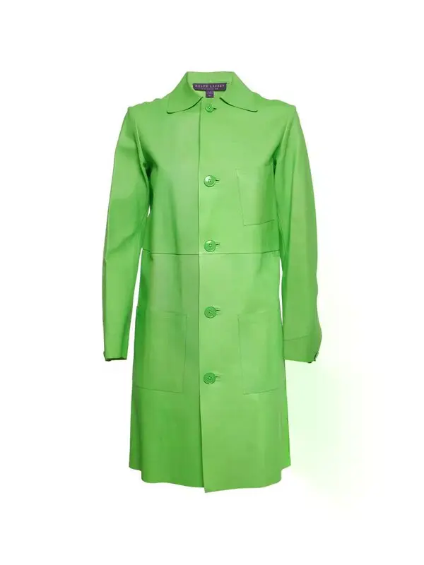 Ralph Lauren Button-up Leather Coat