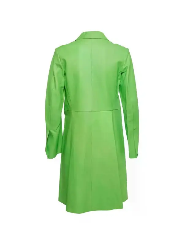 Ralph Lauren Button-up Leather Coat