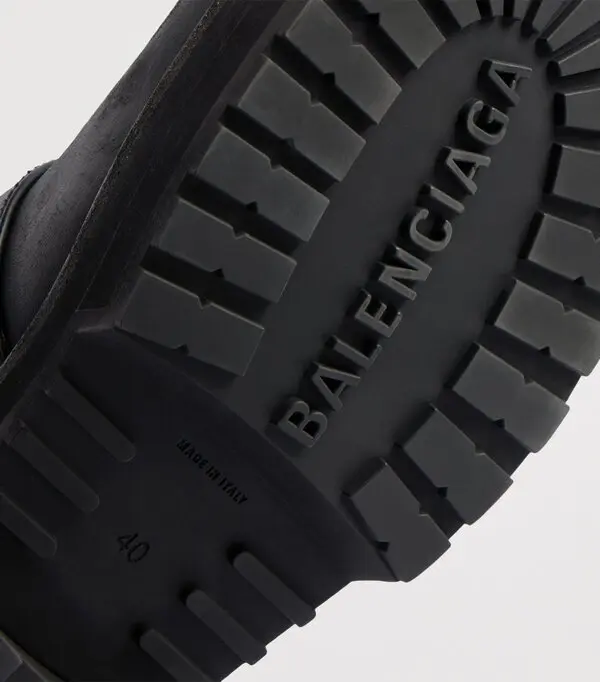 Balenciaga Calfskin Venom Mules - Black