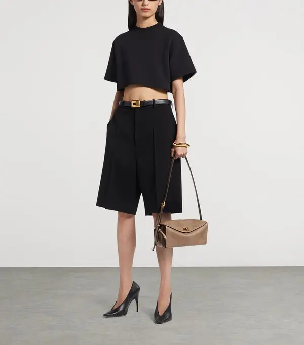 Balenciaga Medium Calfskin Le 7 Shoulder Bag