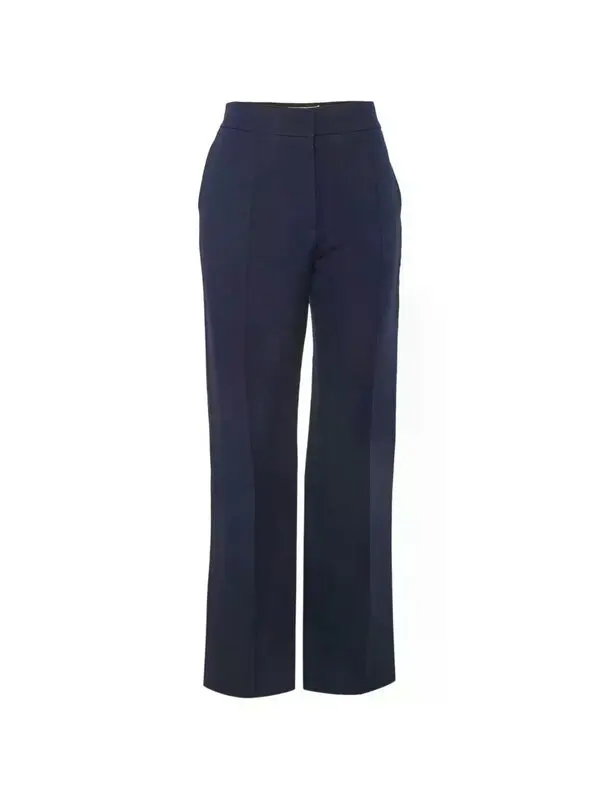 Dior Tailored Straight-leg Wool Trousers - Blue