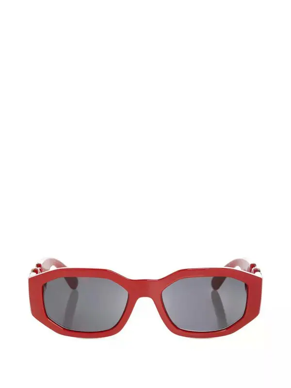 Versace Medusa Biggie Geometric-frame Sunglasses - Red