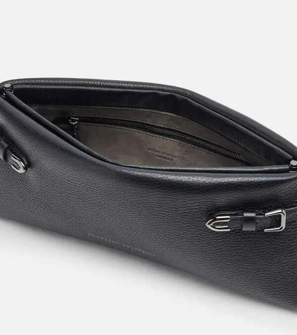 Brunello Cucinelli Leather Clutch - Black